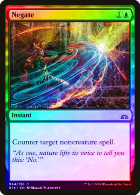Negate FOIL Rivals of Ixalan PLD Blue Common MAGIC GATHERING CARD ...