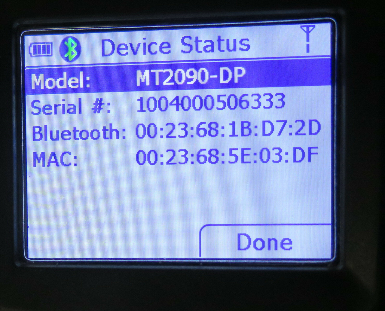 Motorola Symbol Barcode Scanner MT2090-DP4D62170WR W/ Cradle Direct ...