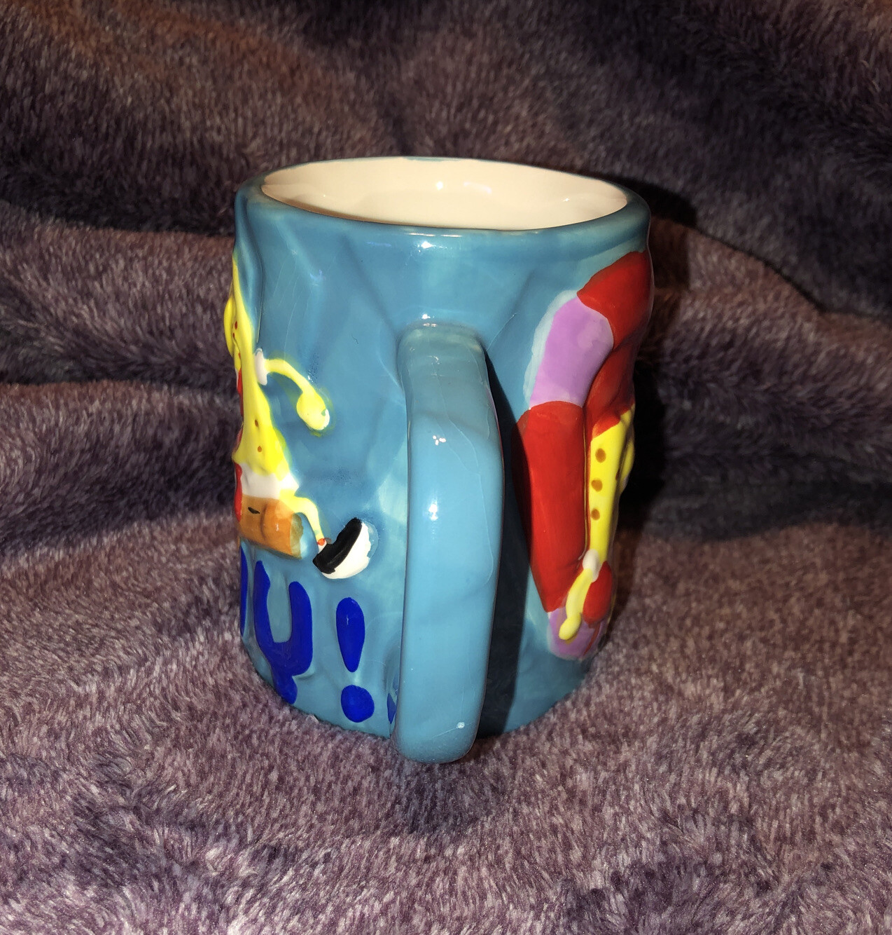 Vintage Spongebob Squarepants Ceramic Coffee Mug Glazed I'm Ready Cup ...