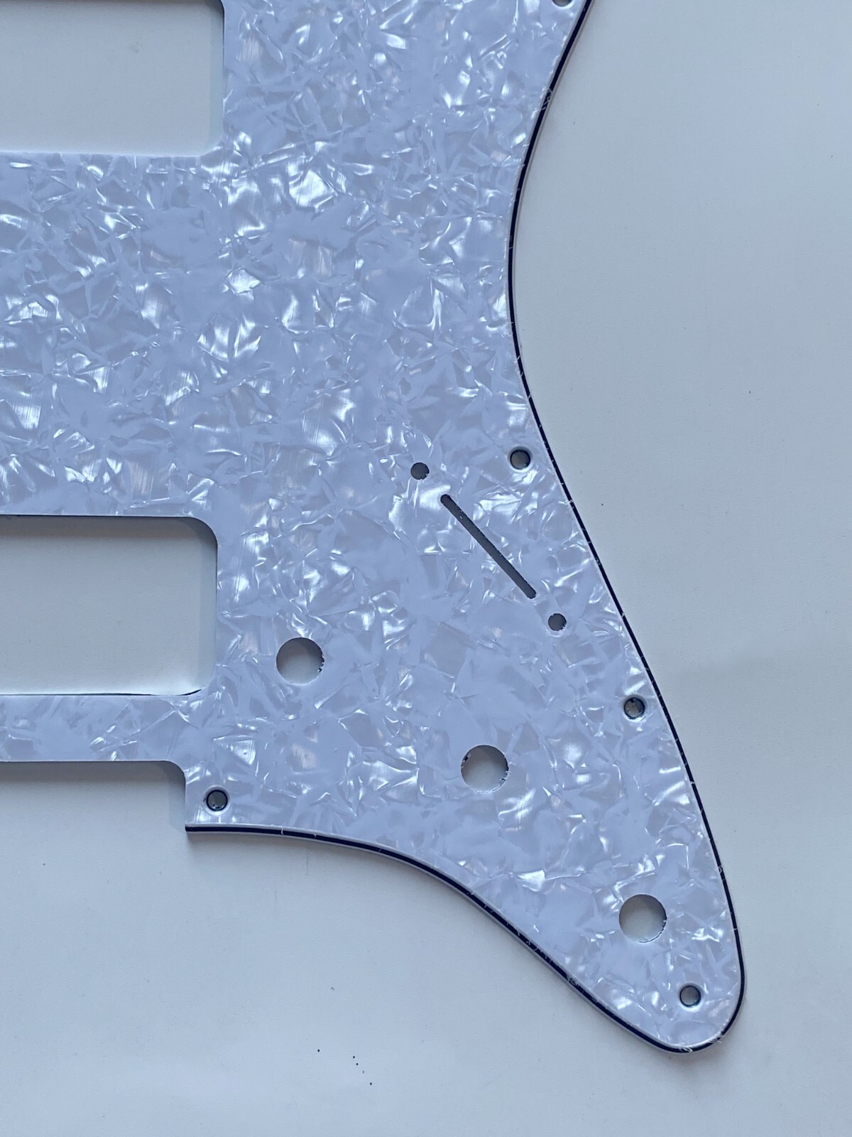 For Fit Fender Stratocaster P90 2 Pickup Strat Guitar Pickguard White ...