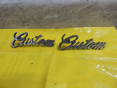 Pair of 1969 Mercury Custom Script Emblems FoMoCo OEM C9MB-5450398-A | eBay