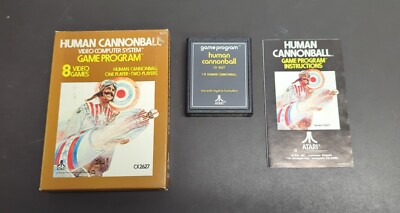 Vintage Boxed Atari 2600 game Human Cannonball | eBay