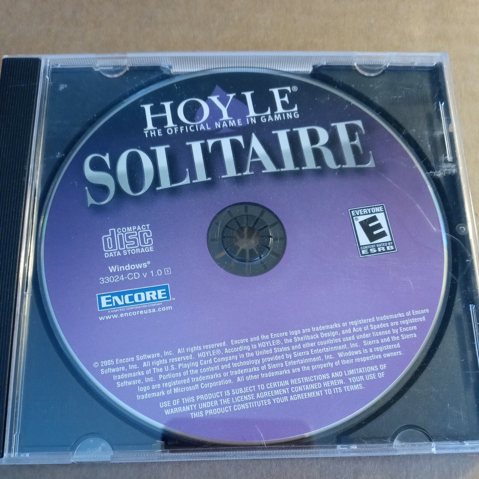 Hoyle Solitaire 2005 PC CD 50 variants of traditional arcade Pyramid ...