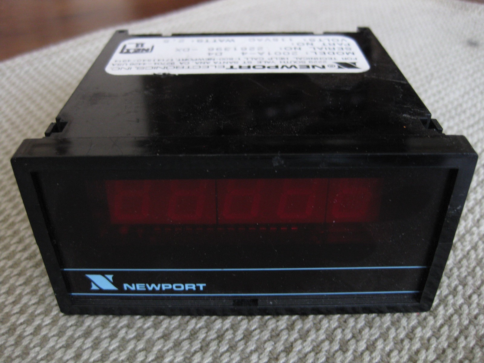 Newport Model 2001A-4 Instrument Voltage Meter ±0V to ±19.999V Panel ...