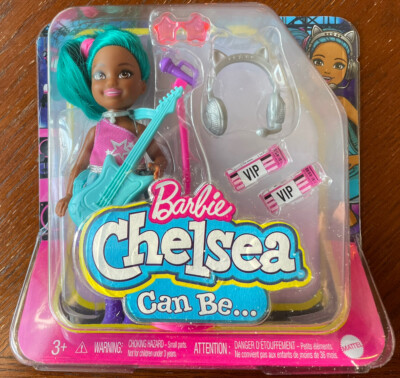 MATTEL: NEW Barbie Chelsea Can Be Pop Star Rockstar Doll Playset | eBay