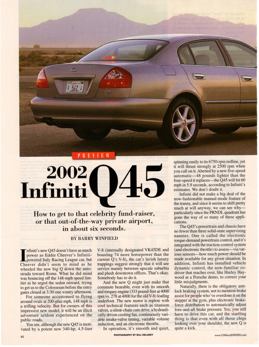 Infiniti Cars 2002