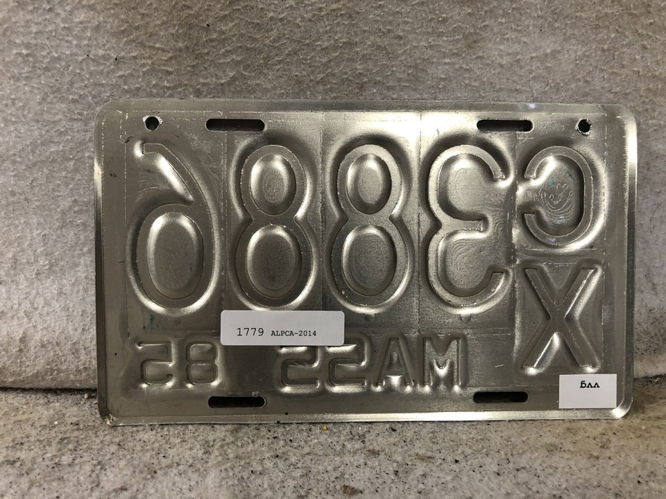 Vintage 1985 Massachusetts Motorcycle License Plate | eBay