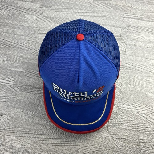 Vintage Rusty Wallace 3 Stripe Trucker Hat Cap Snap Back Adjustable ...