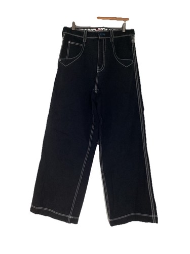 VTG ALAB Mens Wide Leg Jeans 90’s Mega Rave Baggy Grunge Skater Huge ...