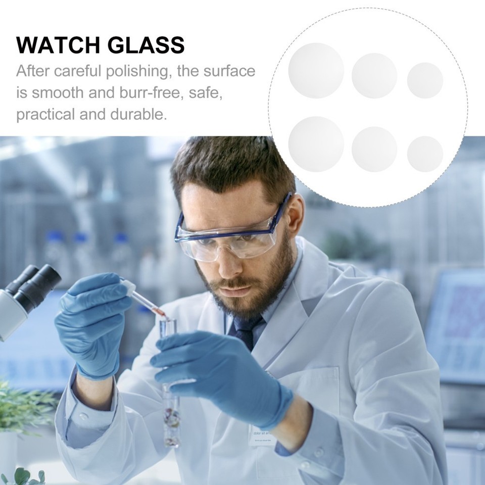 6pcs watch glass beaker lid 70mm Watch Glass Beaker Covers Glass | eBay ...