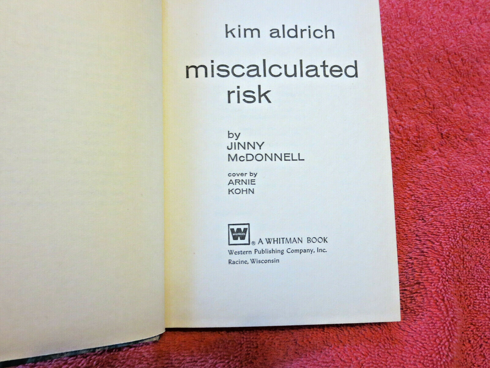 Kim Aldrich Mystery Miscalculated Risk Jinny McDonnell Scarce ...