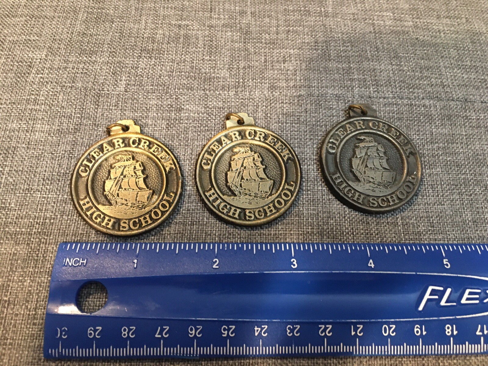3 Vintage Clear Creek CC Wrestling Medals Award Medallion IA 119 Lb CCA ...