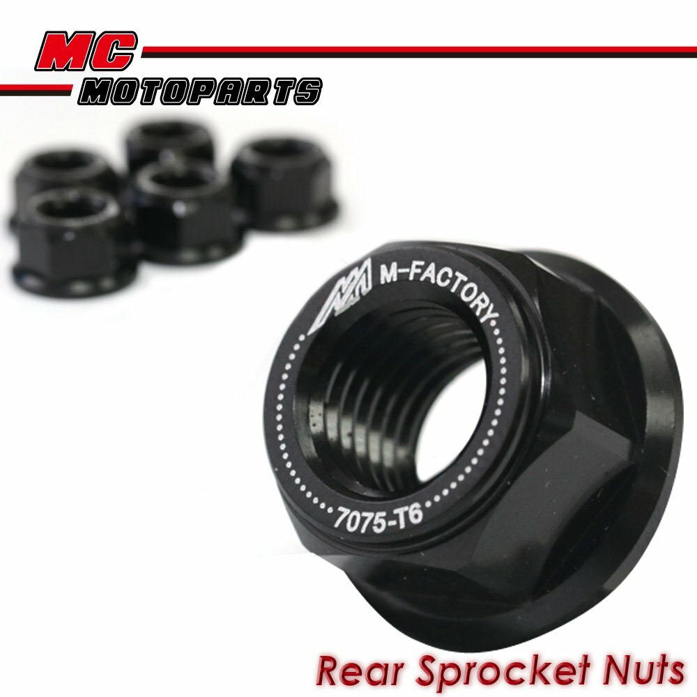 CNC Rear Sprocket Nuts Kit Set For Yamaha FZ600 FZ8 FZ1 Fazer MT-03 YZF ...