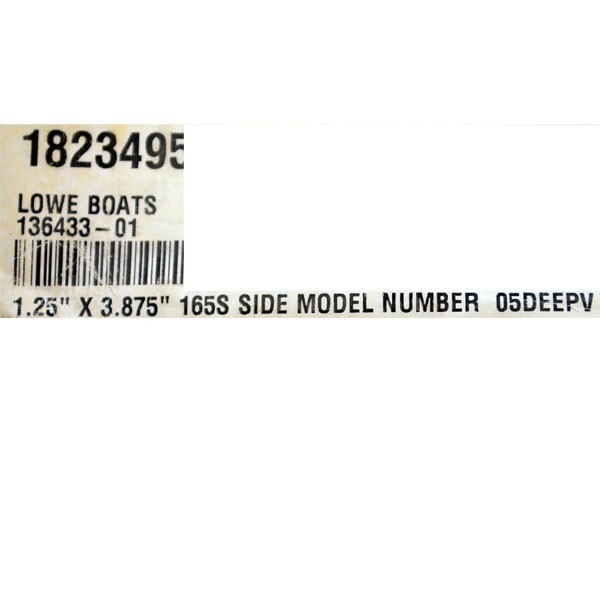 Lowe Boat Decals 1823495 | 165S Ivory Vinyl 3 3/4 Inch (Set of 2) | eBay