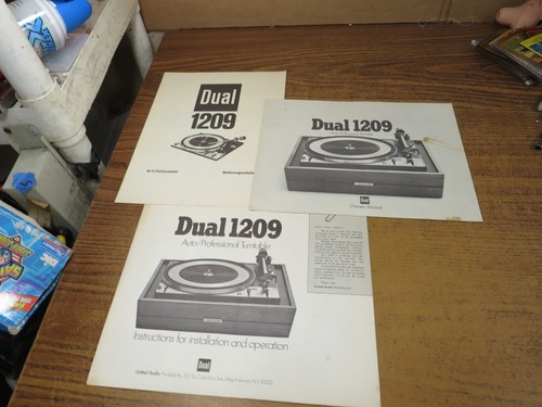 dual 1209 turntable manuals | eBay