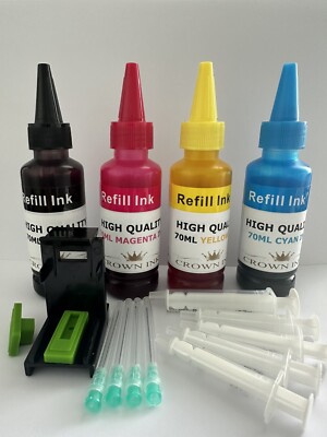 INK REFILL KIT FOR HP 305 HP 305XL BLACK & COLOUR CARTRIDGES | eBay