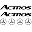 MERCEDES ACTROS XL aufkleber sticker lastwagen truck 6 Stücke Pieces | eBay