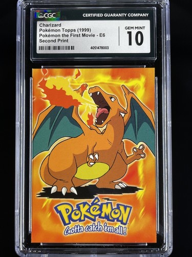 Charizard #E6 Topps Pokémon - The First Movie - CGC 10 | eBay