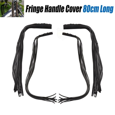 Leather Handle Bar Tassels Fringe Grip Covers Long Tassels Universal ...