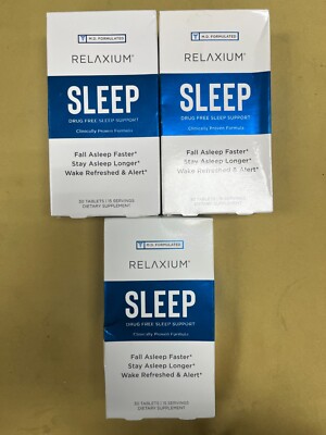 3 New Relaxium Sleep - 30 Tablets Each Box Exp. 10/2026 | eBay
