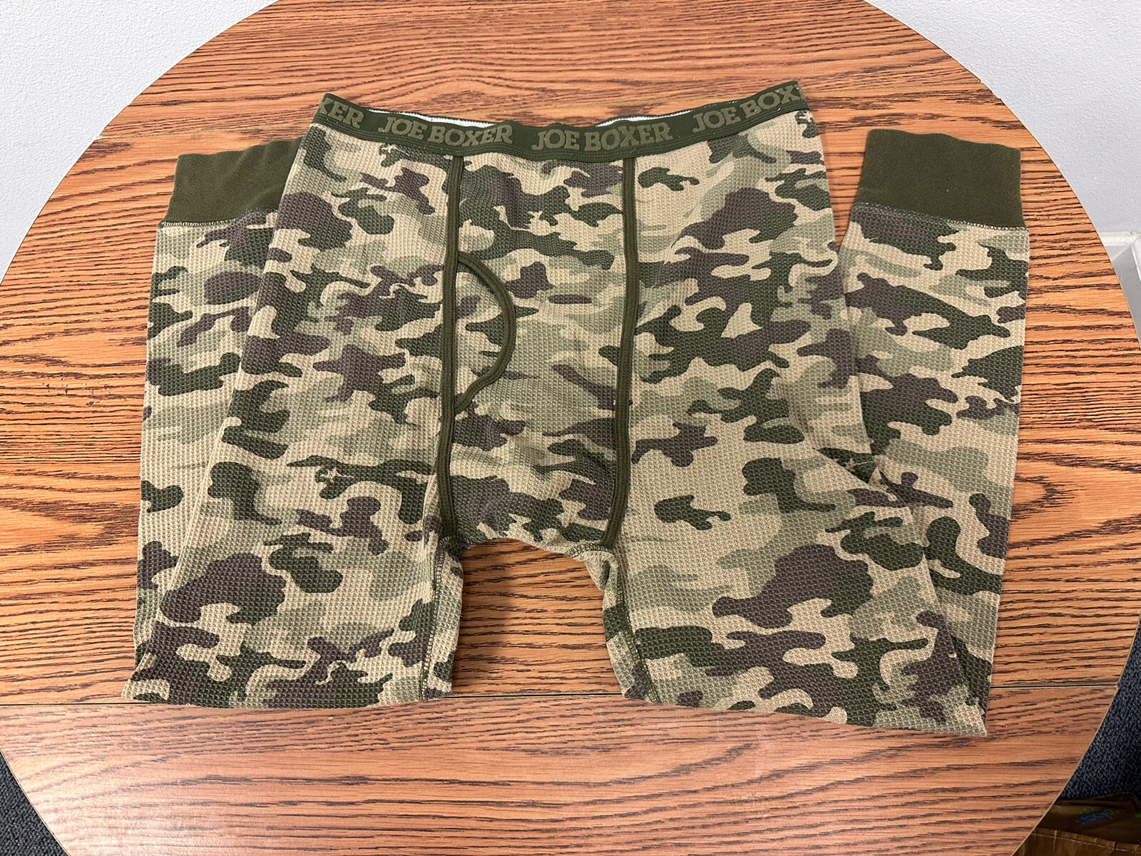 Lg.Matching Set Joe Boxer Thermal Top & Bottoms Camo Color Perfect For ...