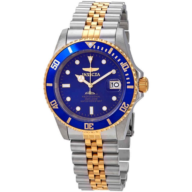 Invicta Pro Diver Automatic Men's 42mm Blue Dial Classic Stainless ...