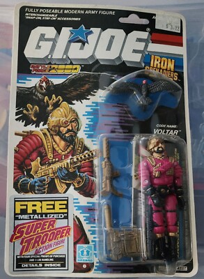 Vintage Gi Joe Voltar 1987 MOC 34 Back Action Figure 3.75 inch New ...
