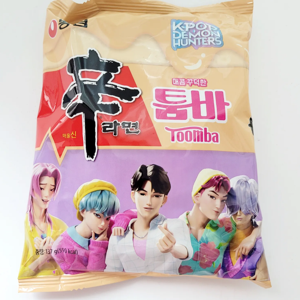 K-Pop Demon Hunters Huntrix Cup Noodle 3 PCS of Zoey Rumi Mira Korea ...