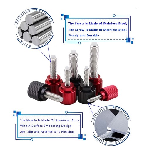 M6 M8 M10 Stainless Steel With Rubber Head Knurled Thumb Screws Step ...