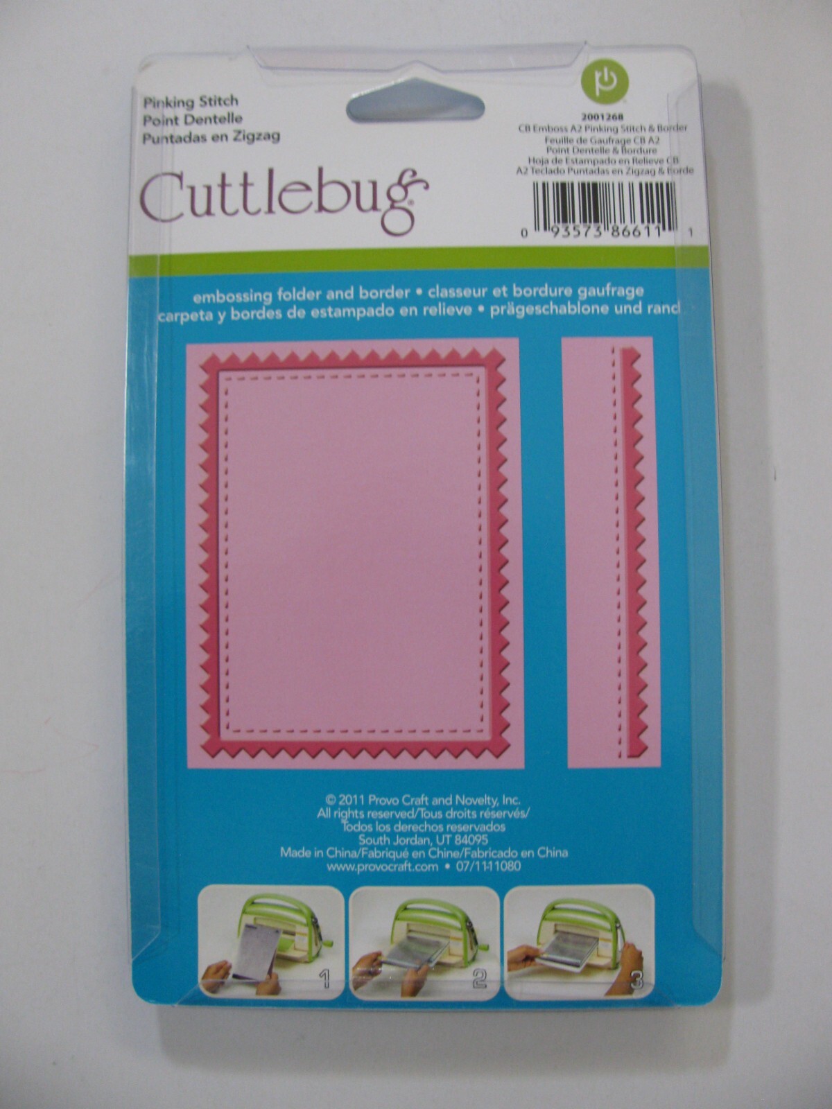 Cuttlebug PINKING STITCH Embossing Folder & Border 2 Pieces NIP | eBay