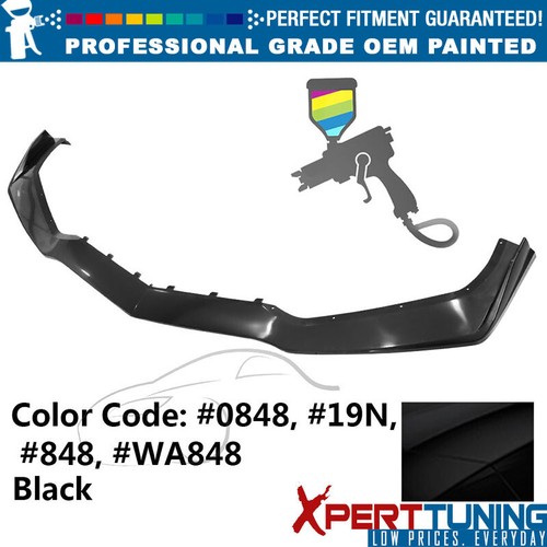 Fits 14-19 Chevy Corvette C7 ZR1 Style Front Bumper Lip Painted #WA848 ...