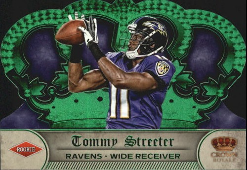 2012 Crown Royale Green Baltimore Ravens Football Card #248 Tommy ...