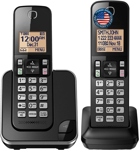 Set Juego De Telefono Para Casa Oficina Inalambrico Alambrico Set De 2 ...