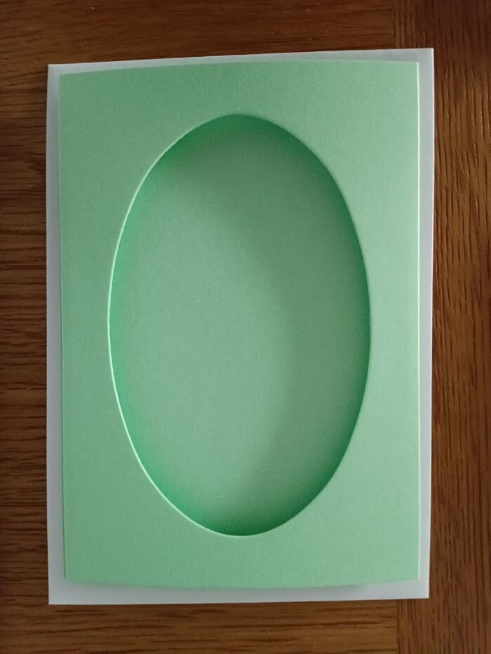 Oval Aperture Tri Fold Card Blanks A6 6x4" 10 Colours 2 Mix 5 Pack ...