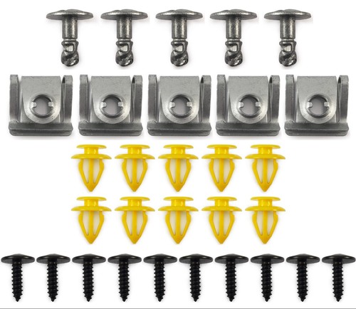 30 Clip Kit for Audi A1 A2 Engine Cover Undertray Wheel Arch Door Trim ...