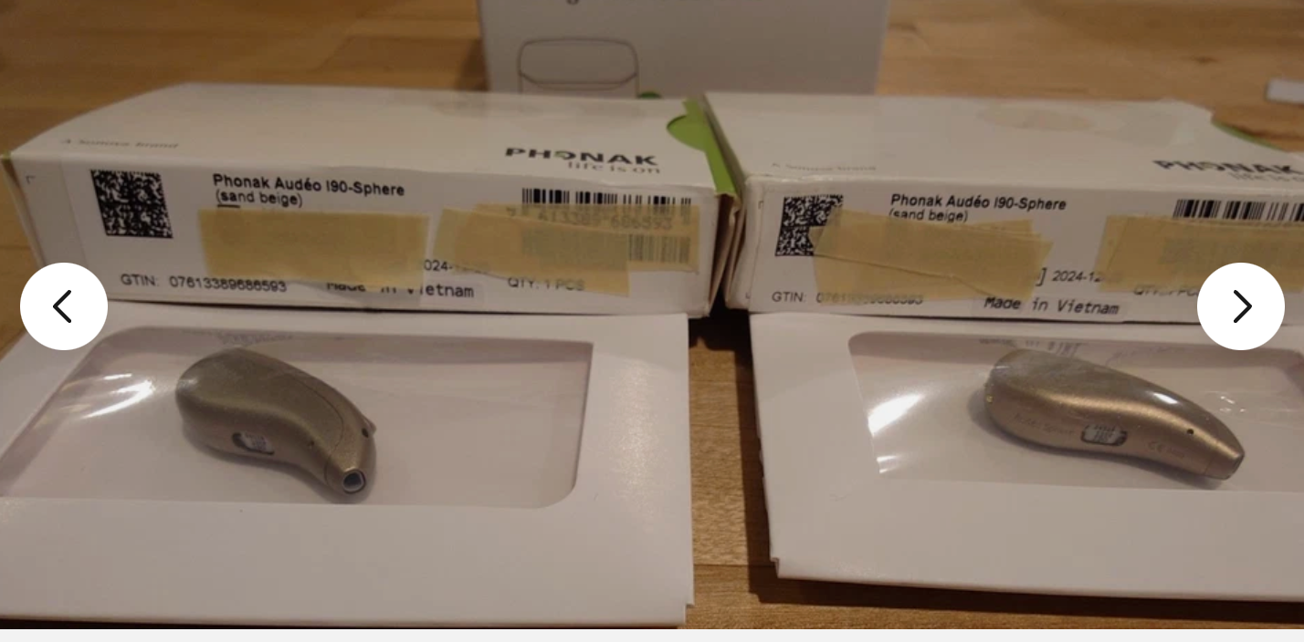 2 Phonak Infinio I90 Sphere ULTRA New in Box Charger Receivers Free ...