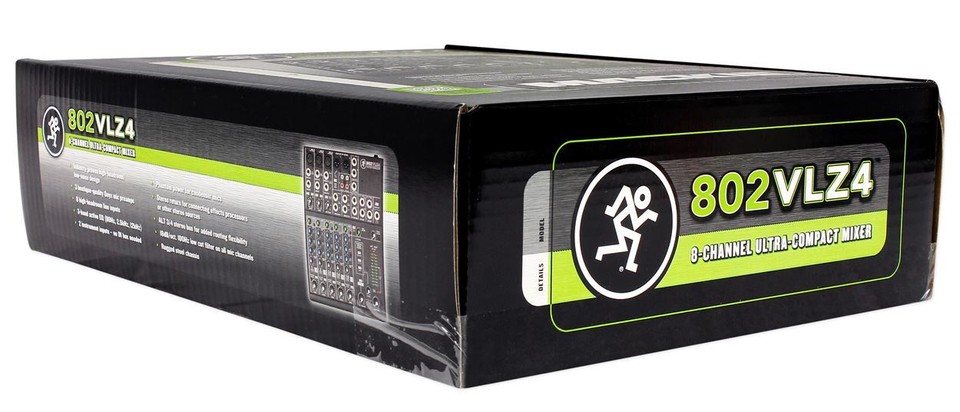 Mackie 802VLZ4 Mixer 8-channel Compact Analog Low-Noise w/ 3 ONYX ...