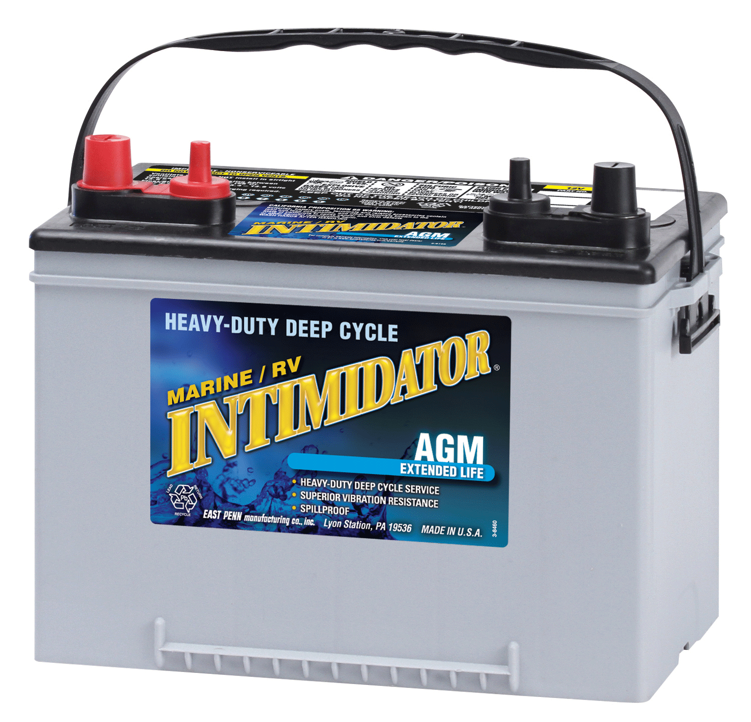 DEKA GENUINE NEW 9A34M Intimidator AGM Battery 890Amp Cranking Power ...