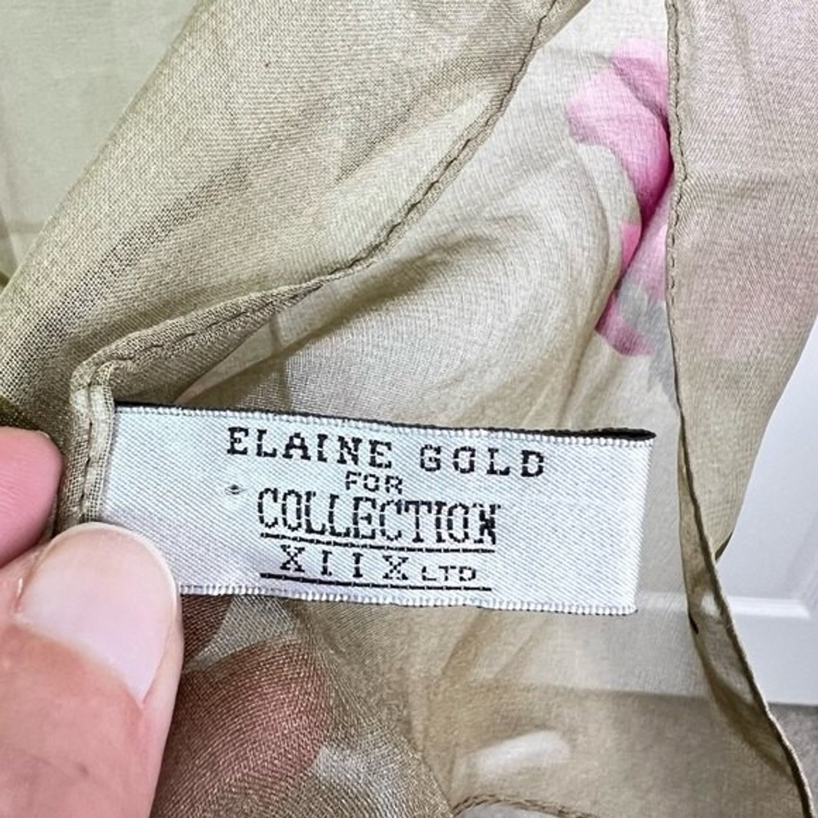 Elaine Gold x Collection XIIX Sheer Floral Neck Scarf… - Gem