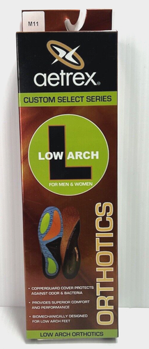 Aetrex Custom Select Series Low Arch Mens Size 11 Foot Insoles ...