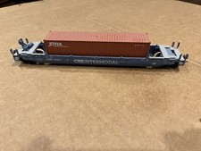 Athearn HO Scale Husky Stack 48' Well Car With 2 Containers CSX 61519 ...