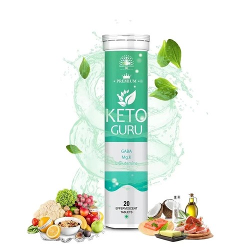 Keto Guru 20 Effervescent Tablets For Men & Women, Vitamin B1-Weight ...