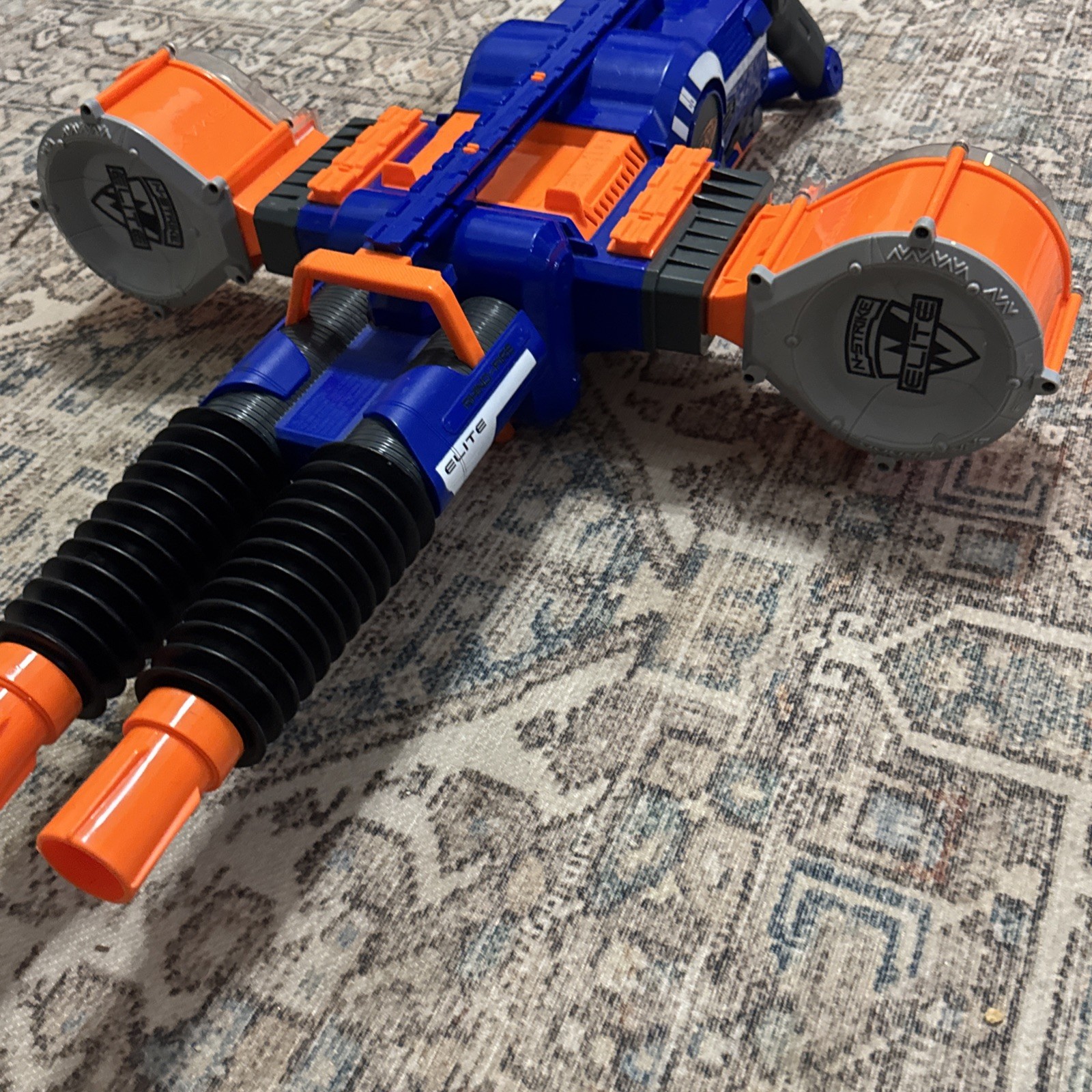 Nerf Strike Elite Rhino Fire blaster gun with 2 Drums - No Tripod ...