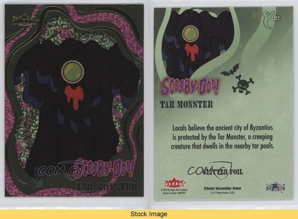 2024 Fleer Scooby Doo Glitter Foil Tar Monster #82 READ 4et | eBay