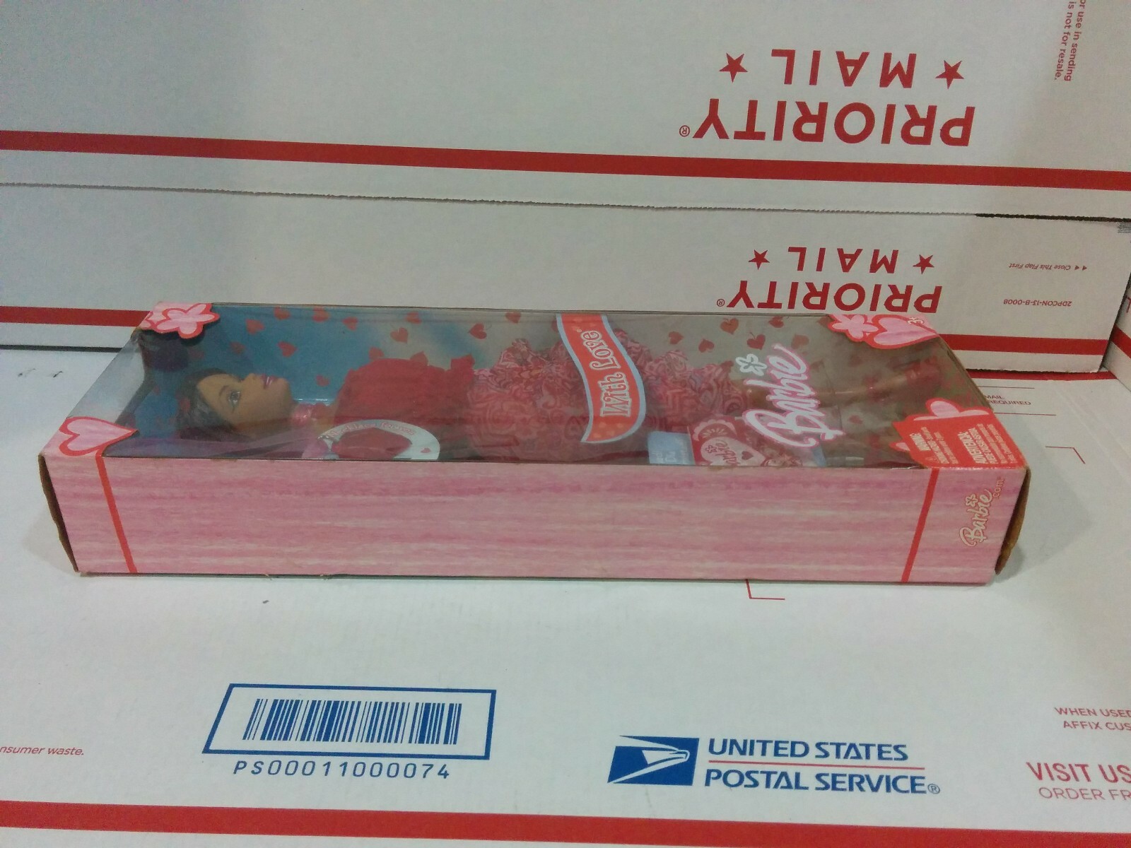 2005 Mattel With Love Barbie Doll Valentine's Day African American Dark ...