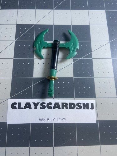 2003 Power Rangers Mighty Morphin Snake Bandai Green Ranger Axe Weapon ...