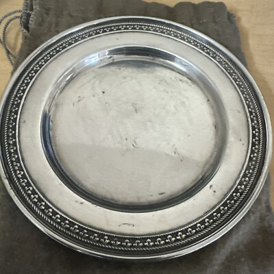 Shreve Treat And Eacret Sterling 6” Sterling Plate Vintage 103 grams ...