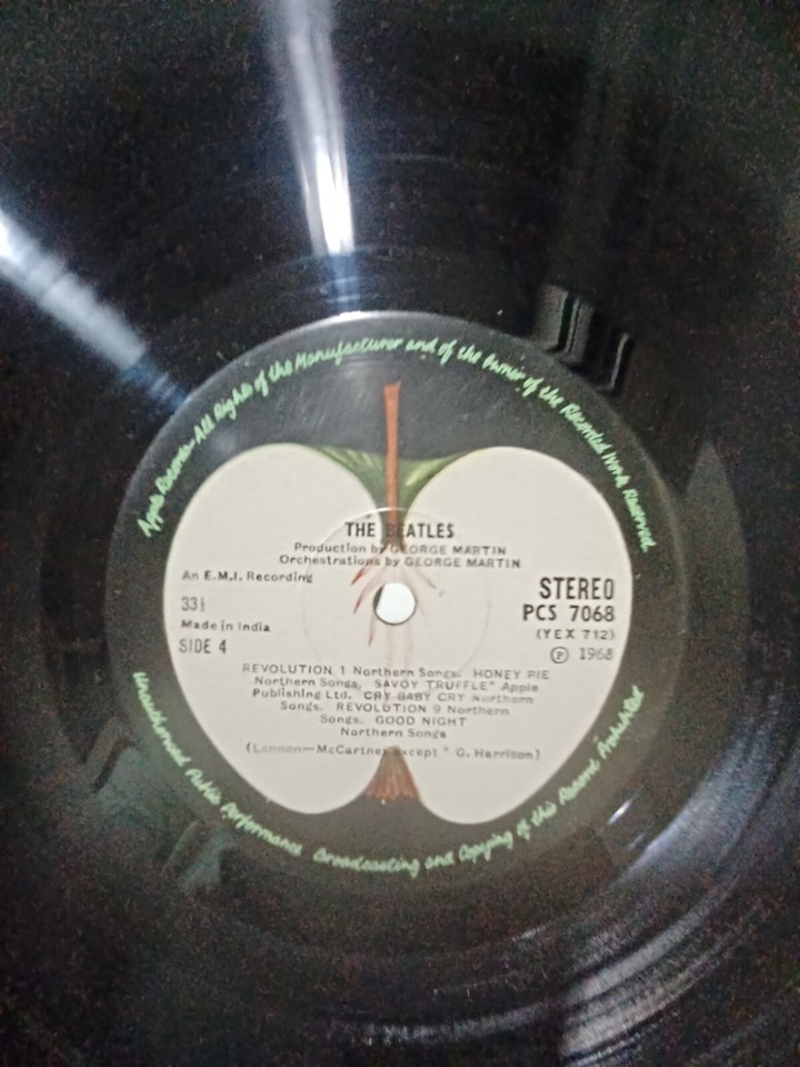 The Beatles White Album Low Number Serial A000872 Very Rare LP Record ...