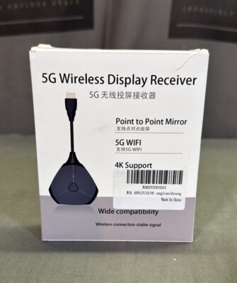 5G Wireless Display Receiver HD Stream Screen Mirroring Device iOS ...
