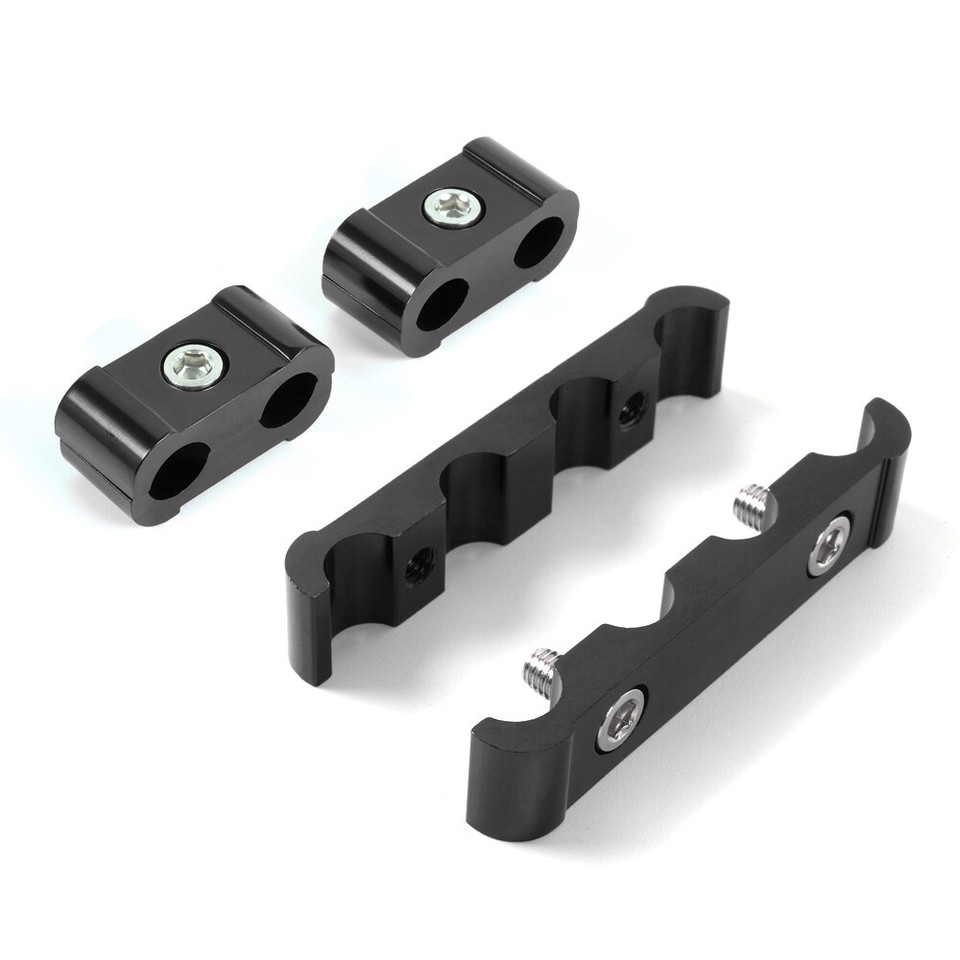 3PCS Black Billet Spark Plug Wire Separators Divider Kit For 8mm 9mm ...